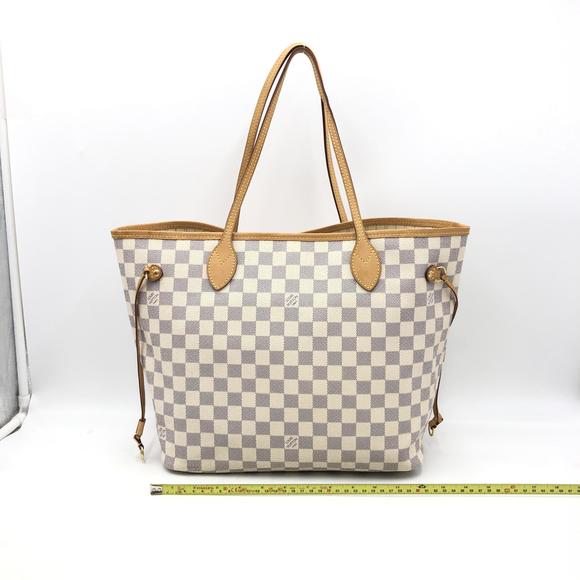 Louis Vuitton | Bags | Louis Vuitton Neverfull Damier White Handbag ...